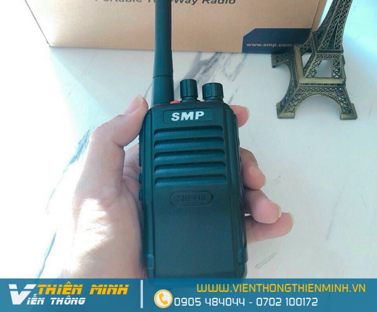 Máy bộ đàm SMP 418 nhỏ gọn, chất lượng tốt, giá RẺ - MUA 2 TẶNG 1
