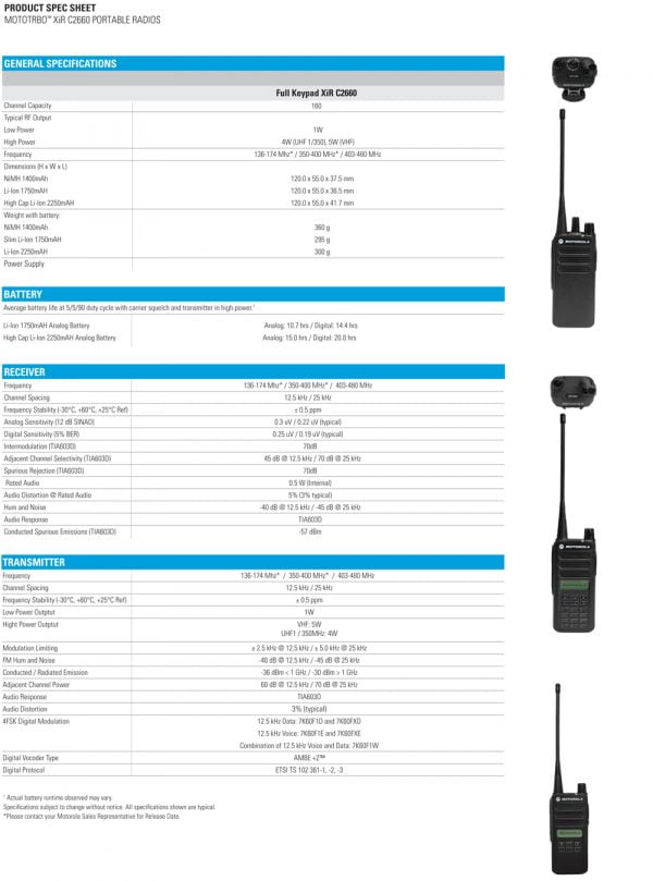 Máy bộ đàm Motorola XiR C1200 chính hãng - Viễn Thông Thiên Minh