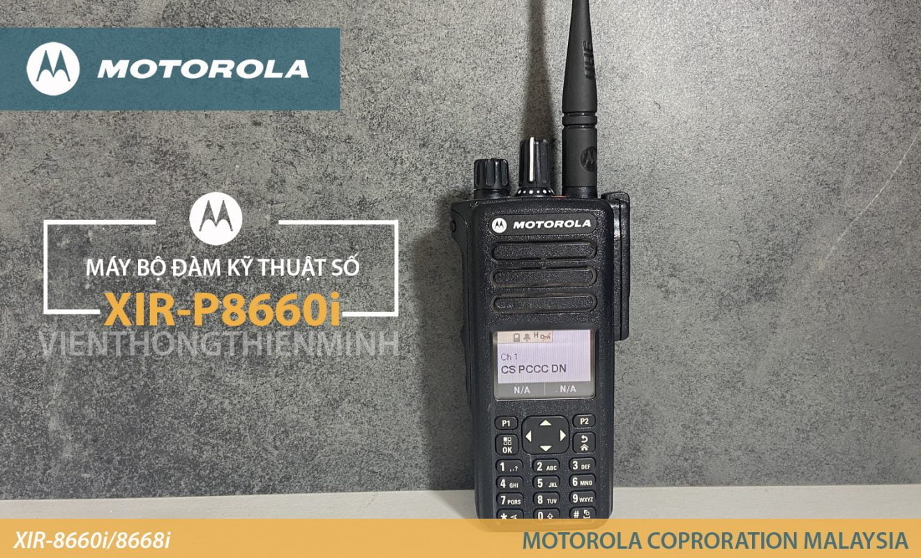 Máy bộ đàm kỹ thuật số Motorola XIR P8660i - Viễn Thông Thiên Minh