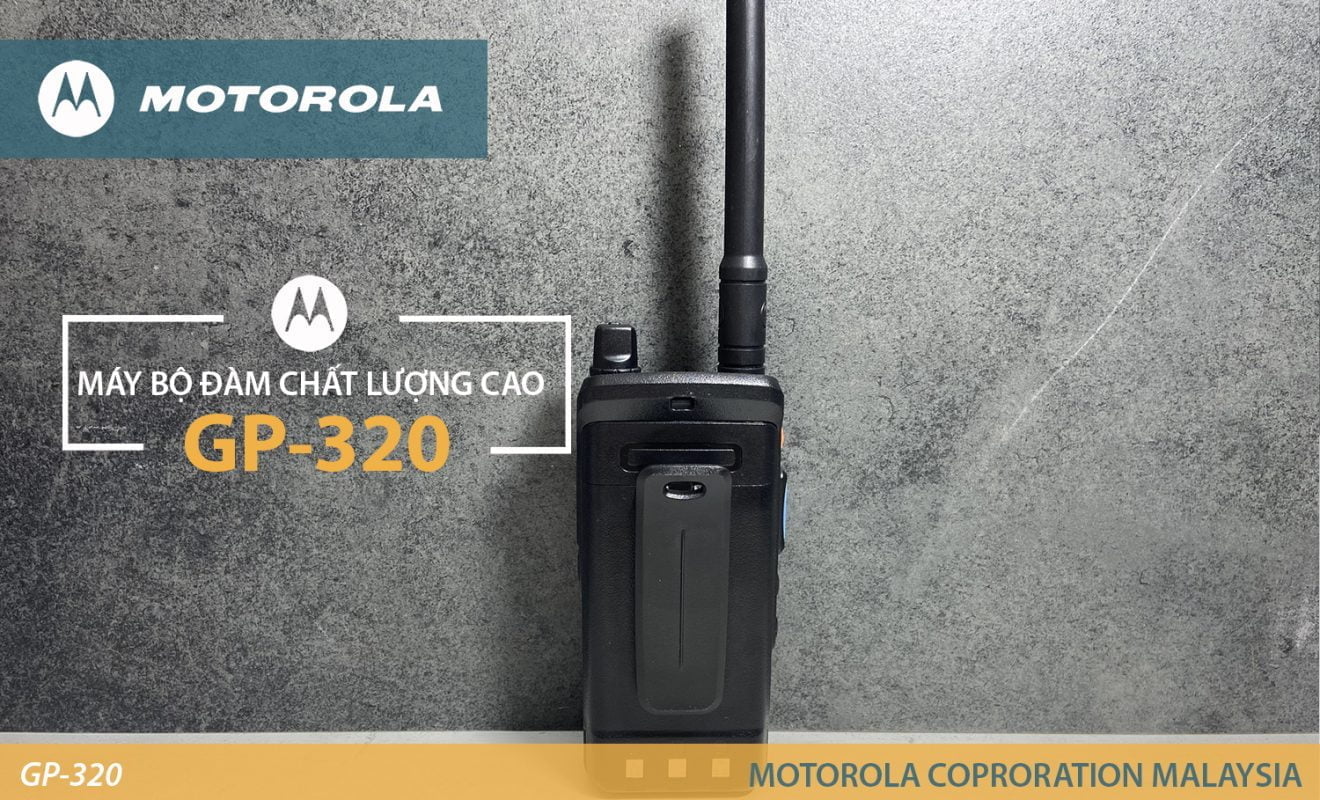 Máy bộ đàm MOTOROLA GP-320 tích hợp đèn pin - Sản phẩm chính hãng